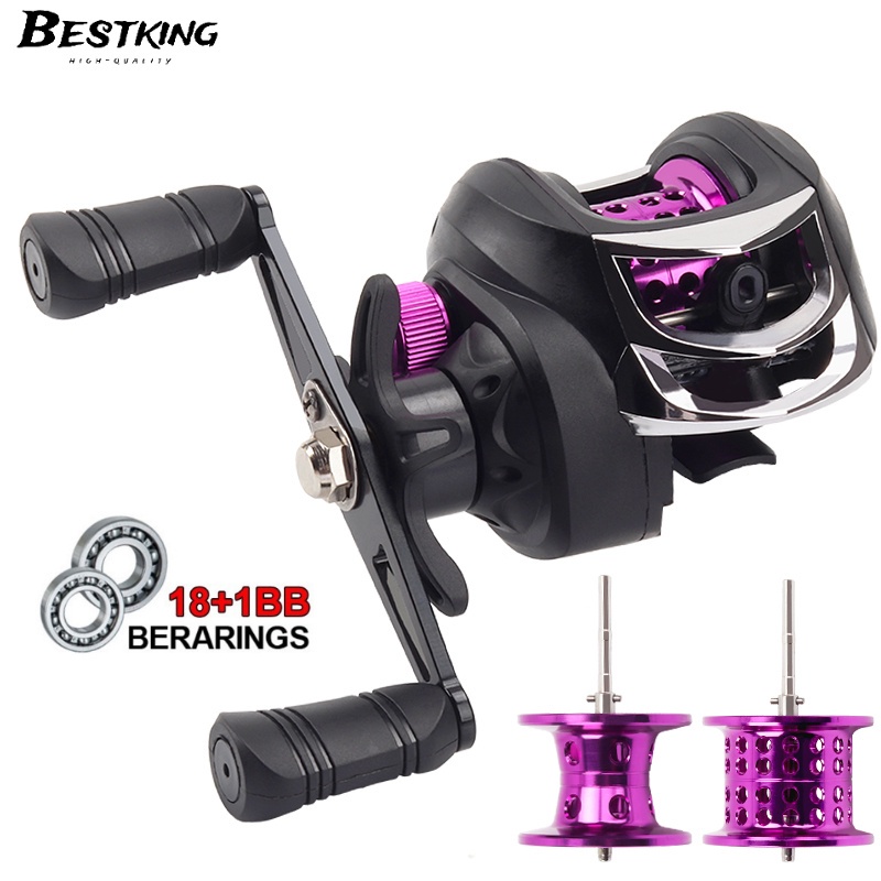 2023 New AK200 7.2:1 High Speed Fishing Reel Left Right Hand Baitcasting Reel Brake System 8kg ...