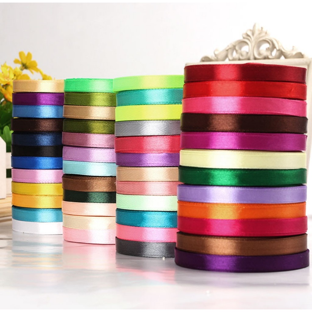 🔥 READY STOCK 🔥 1CM PREMIUM SATIN RIBBONS | Shopee Malaysia