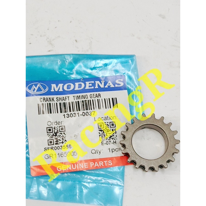 * MODENAS GT128 CRANKSHAFT CRANK SHAFT TIMING SPROCKET GEAR 18T ...