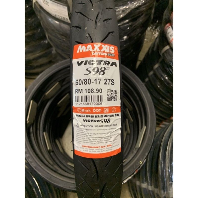 TAYAR MAXXIS VICTRA S98 17' TUBELESS TYRE RACING DUAL COMPOUND MAXXIS F1 TIRE SUPERBIKE & KAPCAI ...
