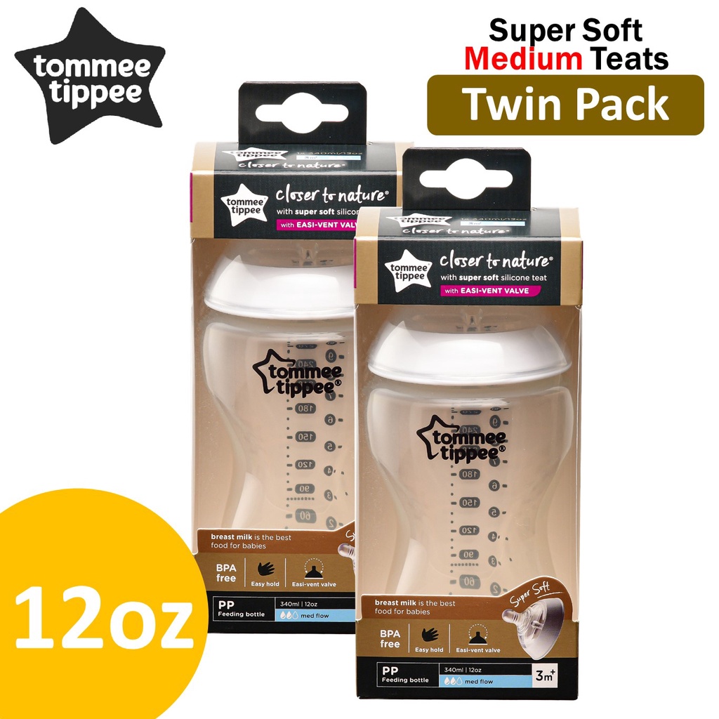 BUNDLE Tommee Tippee CloserToNature Tinted Set Baby PPSU PP Feeding Bottles 4oz 150ml/ 9oz 260ml ...