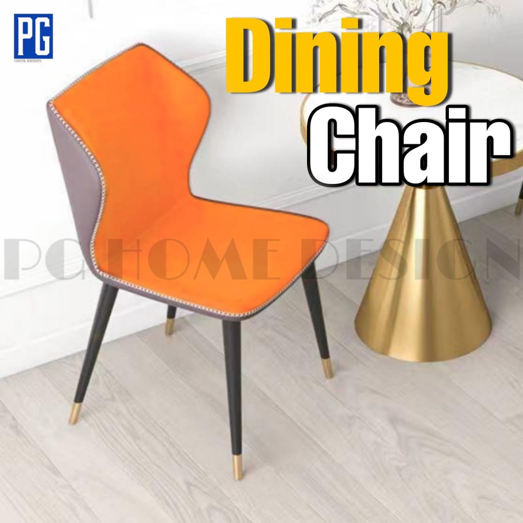 PG HOME:-Dining Chair With PU Seat/ Dining Chair/ Kerusi Makan ...
