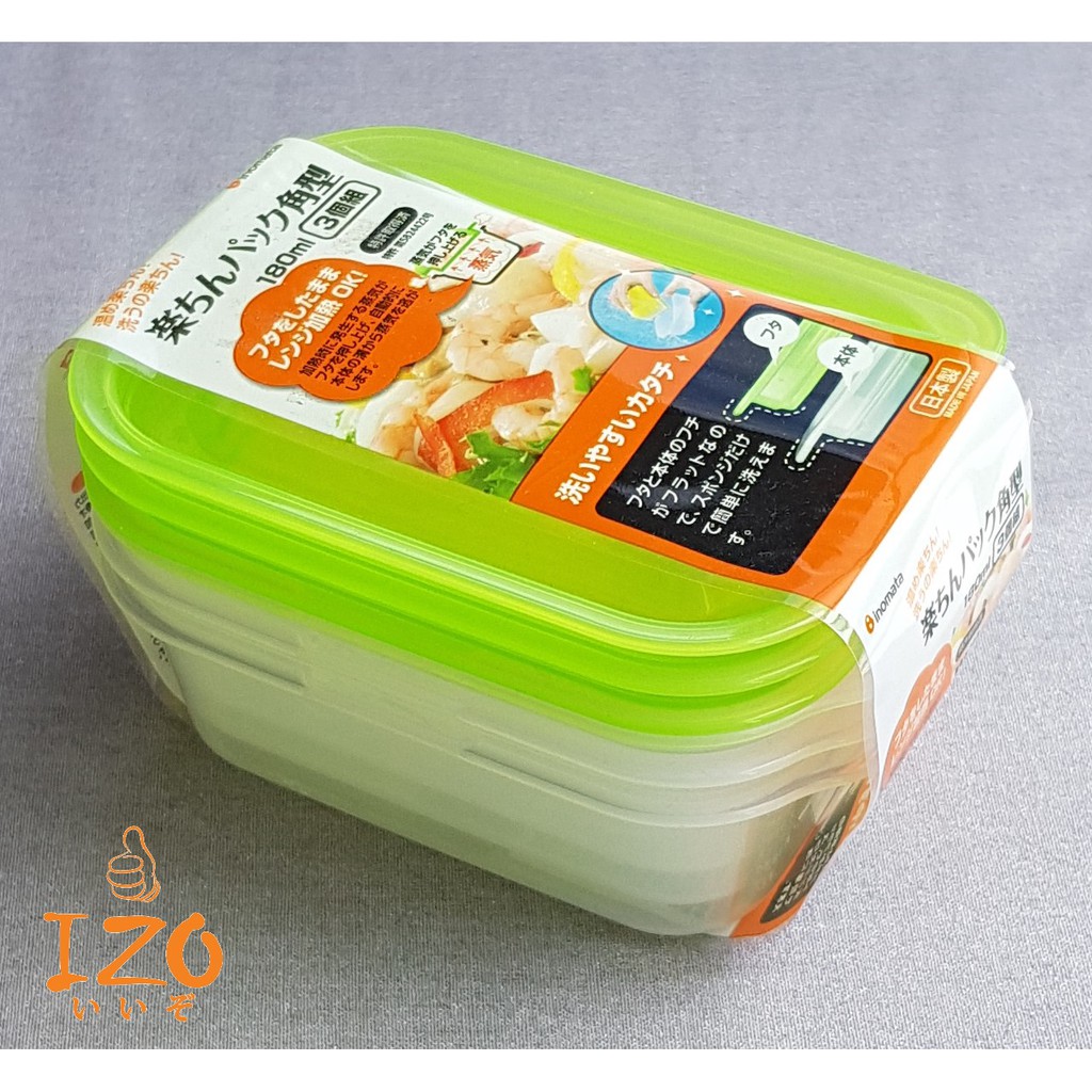 INOMATA Microwave/fresh storage box (180ML X 3) | Shopee Malaysia
