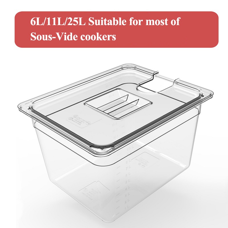 Sous Vide Cooker Container With 3 Sizes 6L 11L 25L For Immersion ...