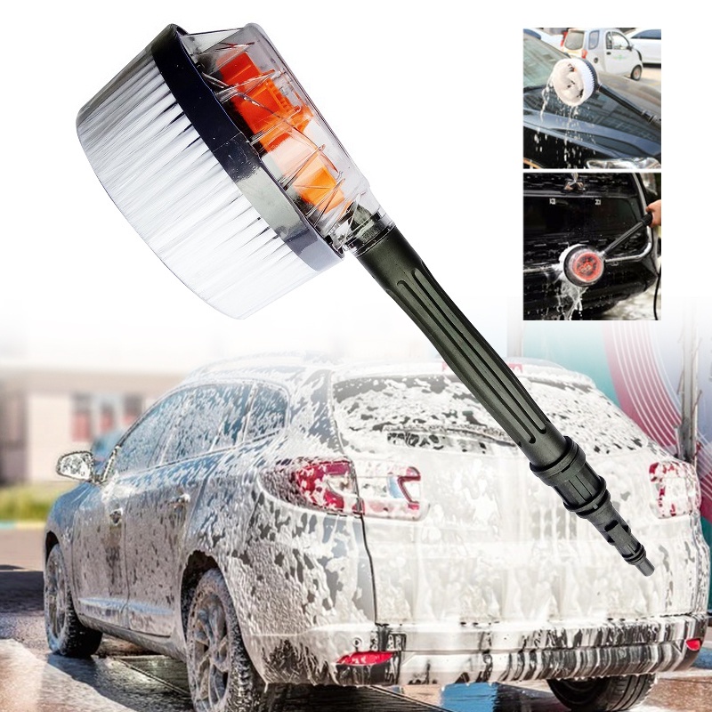 High Pressure Car rotating brush Wash Water Gun Sprayer Cleaning Brush ...