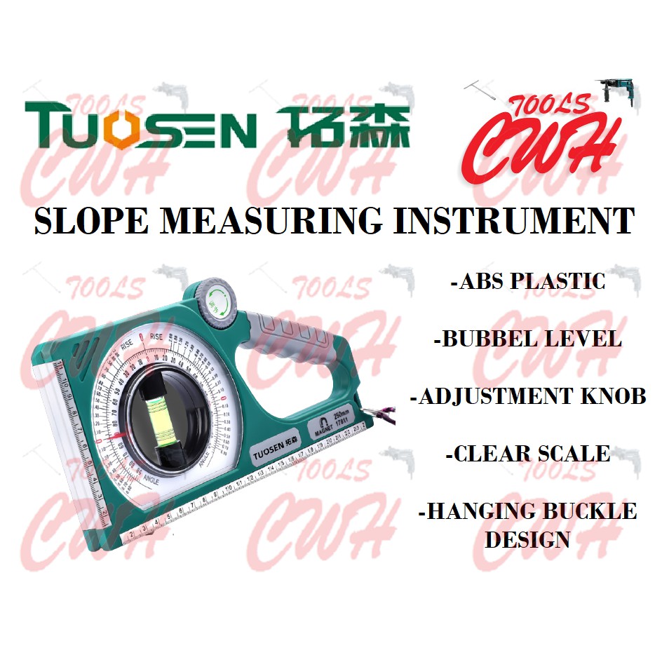 PRC TUOSEN INCINOMETER SLOPE MEASURING INSTRUMENT TOOLS MEASUREMENT ...