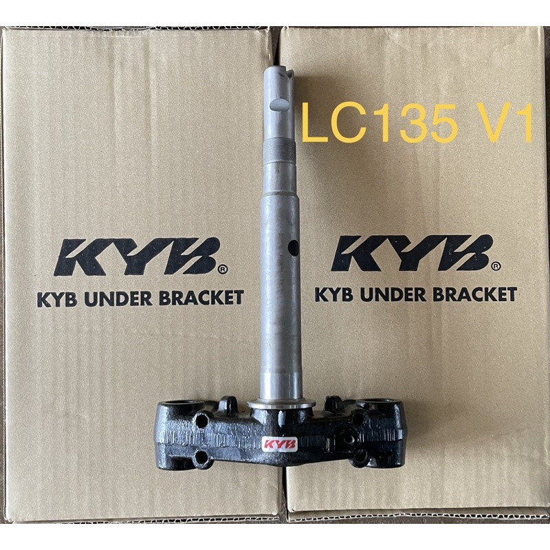 STEERING STEM UNDER BRACKET COMP KAKI TIGA T FORK ORIGINAL 100% KYB KAYABA FOR YAMAHA LC135 V1 ...