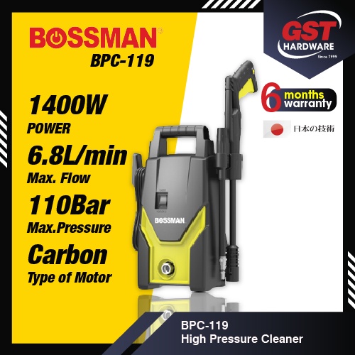 Bossman BPC119 Waterjet High Pressure Cleaner Water Jet Sprayer Machine ...