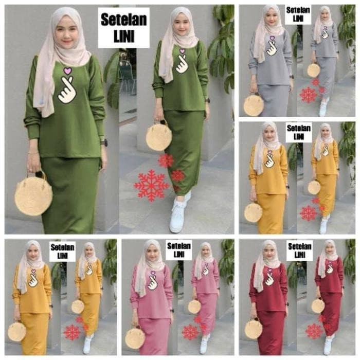 St Line/Line SET/Skirt SET/Women's SET/SET | Shopee Malaysia