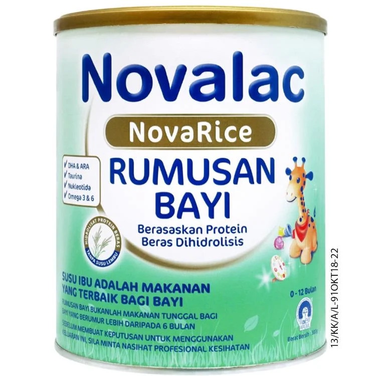 NOVALAC NOVARICE INFANT FORMULA 800G (0-12 BULAN) EXP 09/2025 | Shopee Malaysia