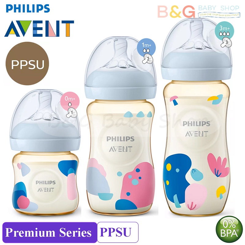 Philips Avent Natural PPSU Botol Susu Anti Colic Feeding Bottle 4oz ...