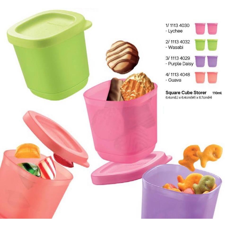 [[Ready Stock]] Tupperware Square Cube Storer 110ml | Shopee Malaysia