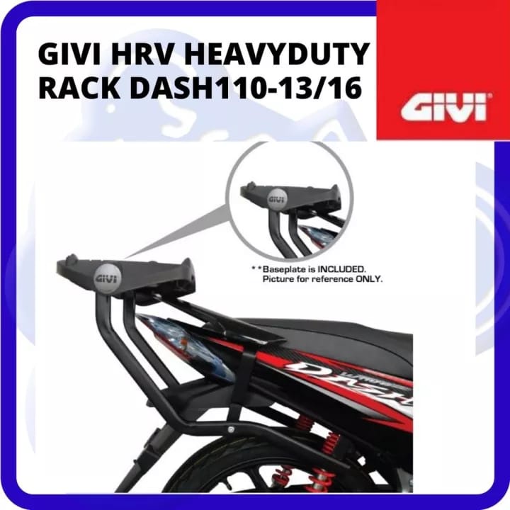 * HONDA WAVE DASH110 ( 2013 - 2016 ) HRV MONORACK GIVI DASH125 ( 2018 ) HEAVY DUTY ADVANCE RACK ...