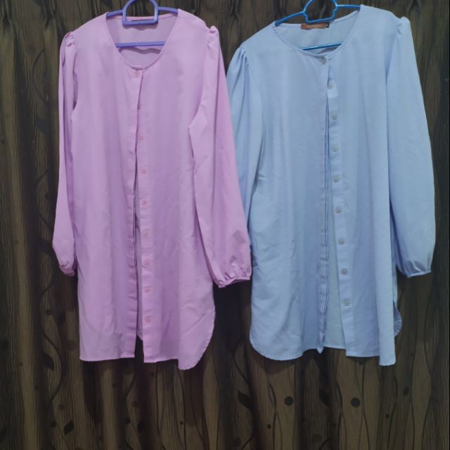 FREE POS Blouse Labuh Kemeja labuh (Sz m) | Shopee Malaysia