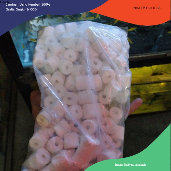 Bio ring aquarium and pond water filter media 1000gr | Shopee Malaysia