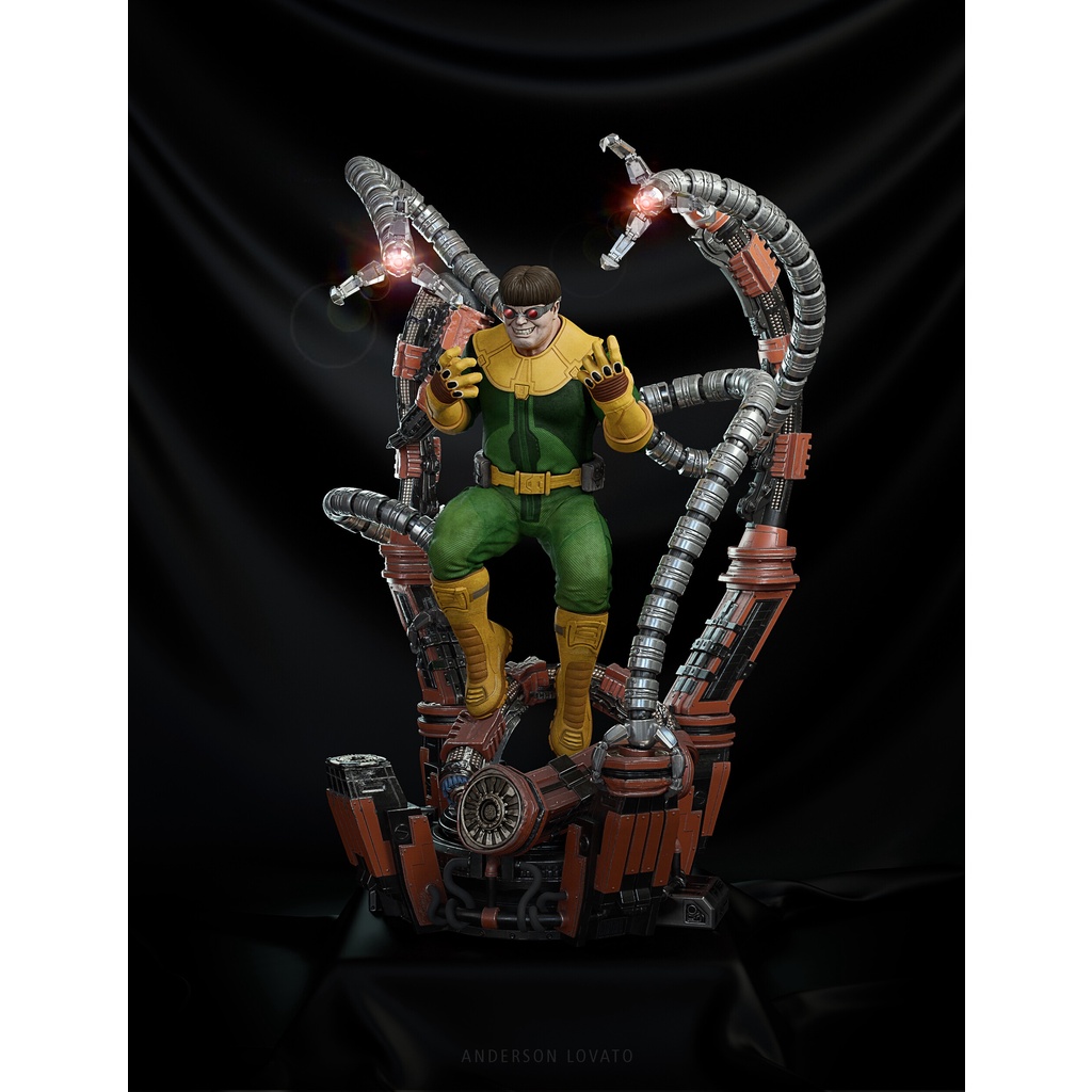 E327 - Comic Character design, The Octopus games statue, STL 3D model ...