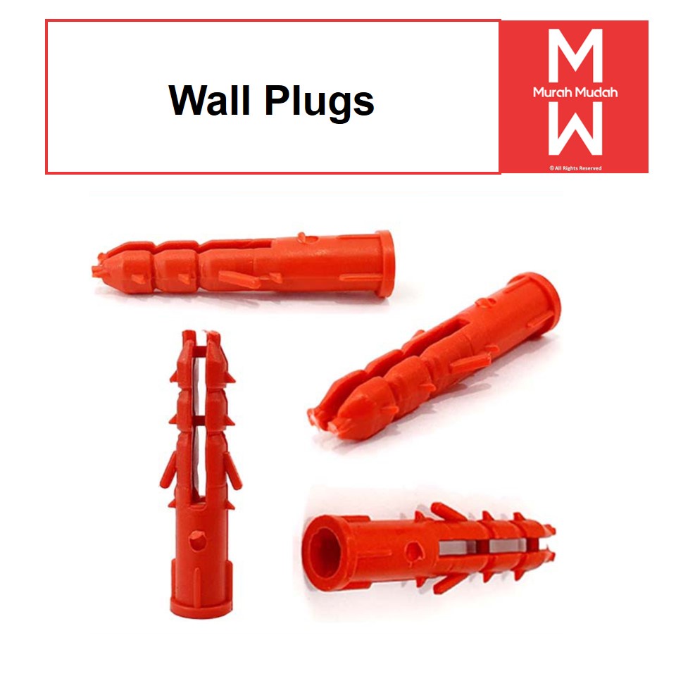 Mr Curtain PLASTIC PVC WALL PLUG 6MM x 30MM | Concrete Frame Fixings ...
