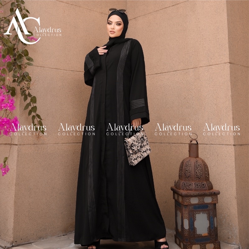 HITAM Dannis Collection Abaya Gamis Maxi Dress Saudi Arabia Embroidery ...