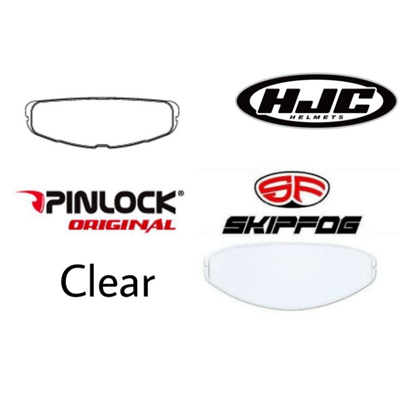 HJC PINLOCK /PIN LOCK Fog Resistant FORAnti-Fog Lens *CLEAR* FOR RPHA ...