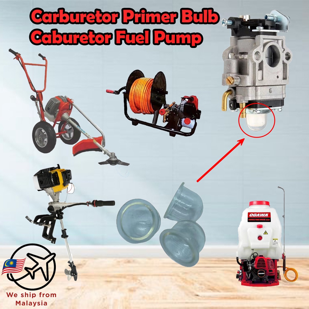 Carburetor Fuel Pump Primer Bulb Cap Brush Cutter Knapsack Sprayer Gx35 ...