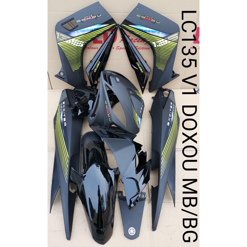 Ready Stock HLD Coverset Yamaha LC135 V1 V2 V3 V4 Doxou Sticker Tanam ...