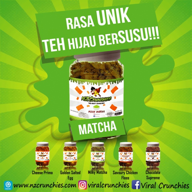 Popia NZ Crunchies (Milky Matcha) | Shopee Malaysia