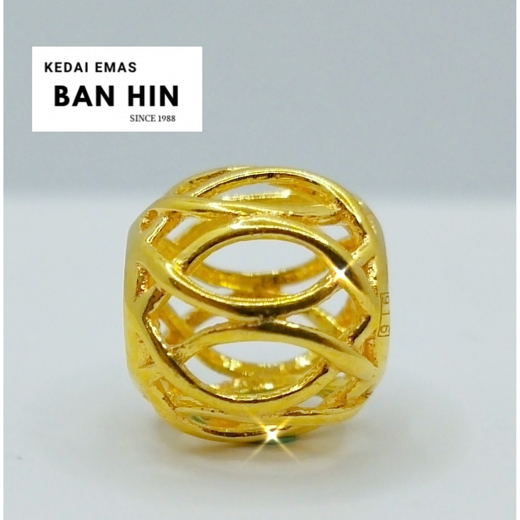 916 GOLD CHARM PENDANT / LOKET CHARM EMAS 916-10JGF22 | Shopee Malaysia