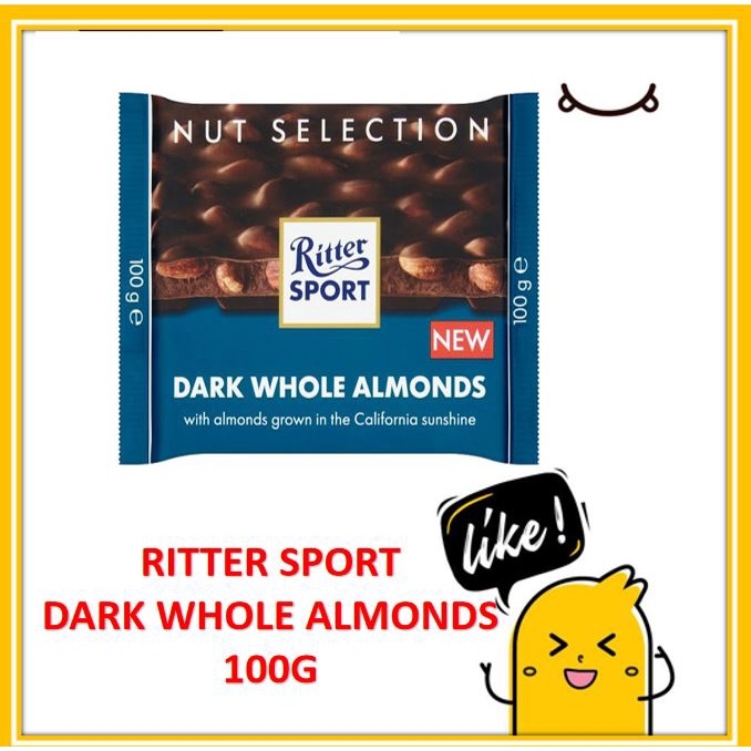 Ritter Sport Dark Whole Almonds 100g | Shopee Malaysia