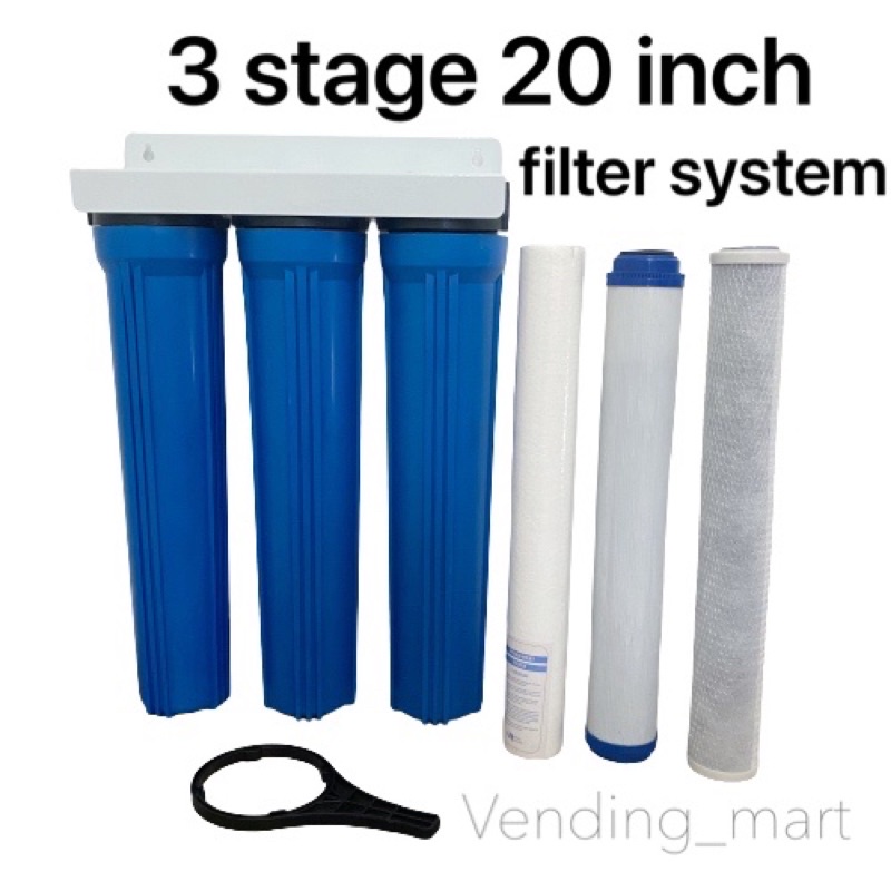 3 stage 20 inches filter system / 20 inch/ housing/ set/ wall mounted ...