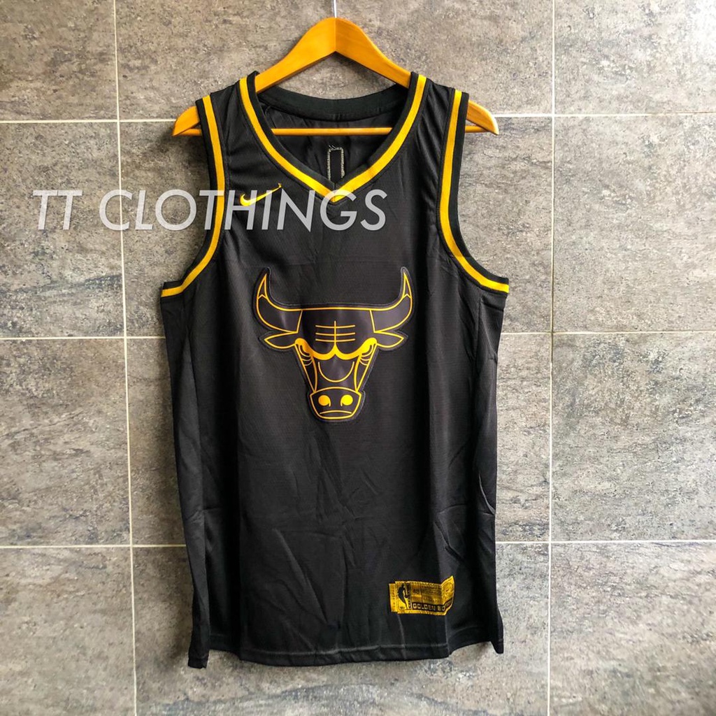 Michael Jordan #23 Chicago Bulls Black/Gold Special Edition NBA ...