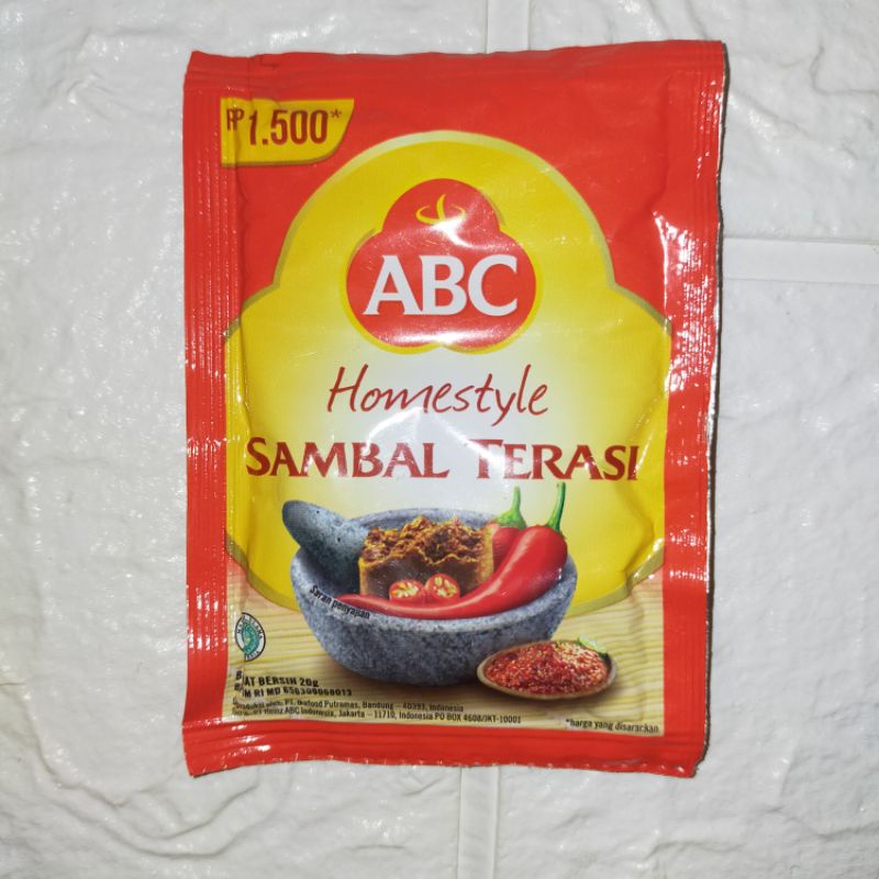 Abc SAMBAL Paste SACHET HOMESTYLE 20g Online Stall | Shopee Malaysia