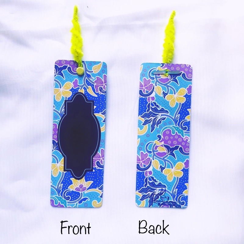 [BOOKMARK] Personalised Batik Bookmark, Batik Inspired Series Bookmark ...