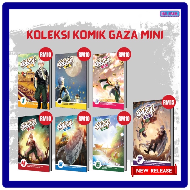 🔥BUKU KOMIK GAZA Mini 1-7 dan KOMIK ASIL🔥 | Shopee Malaysia