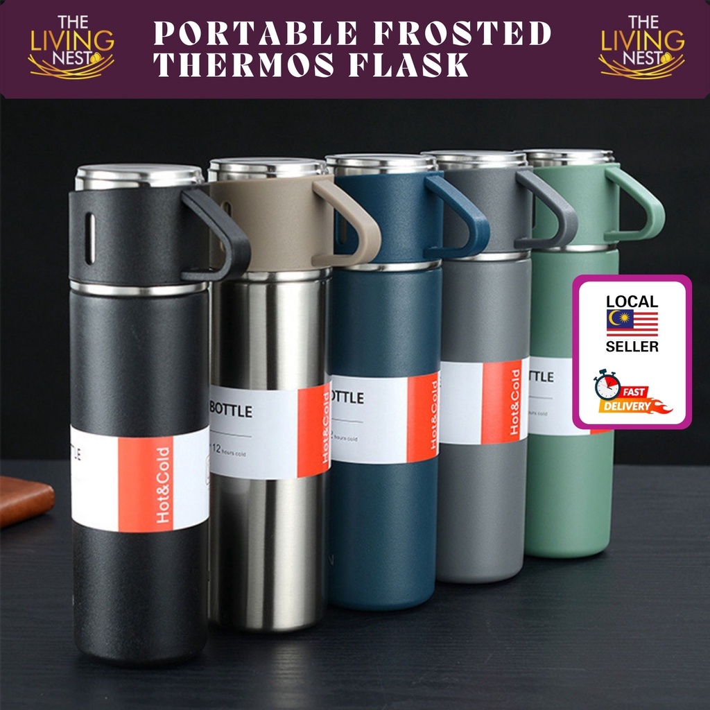 [FROSTED]STAINLESS STEEL WATER BOTTLE/ THERMOS FLASK/ VACUUM FLASK ...