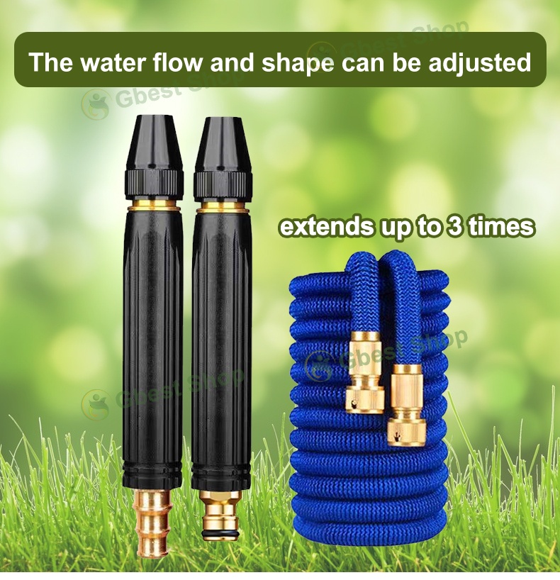 High hardness Spray Black Nozzle With Hose/Connector Garden Car ...