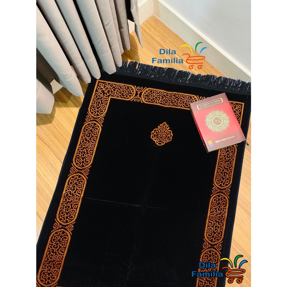 Sejadah Kiswah Kaabah Emas Hitam Haramain Masjidil Haram Hantaran ...