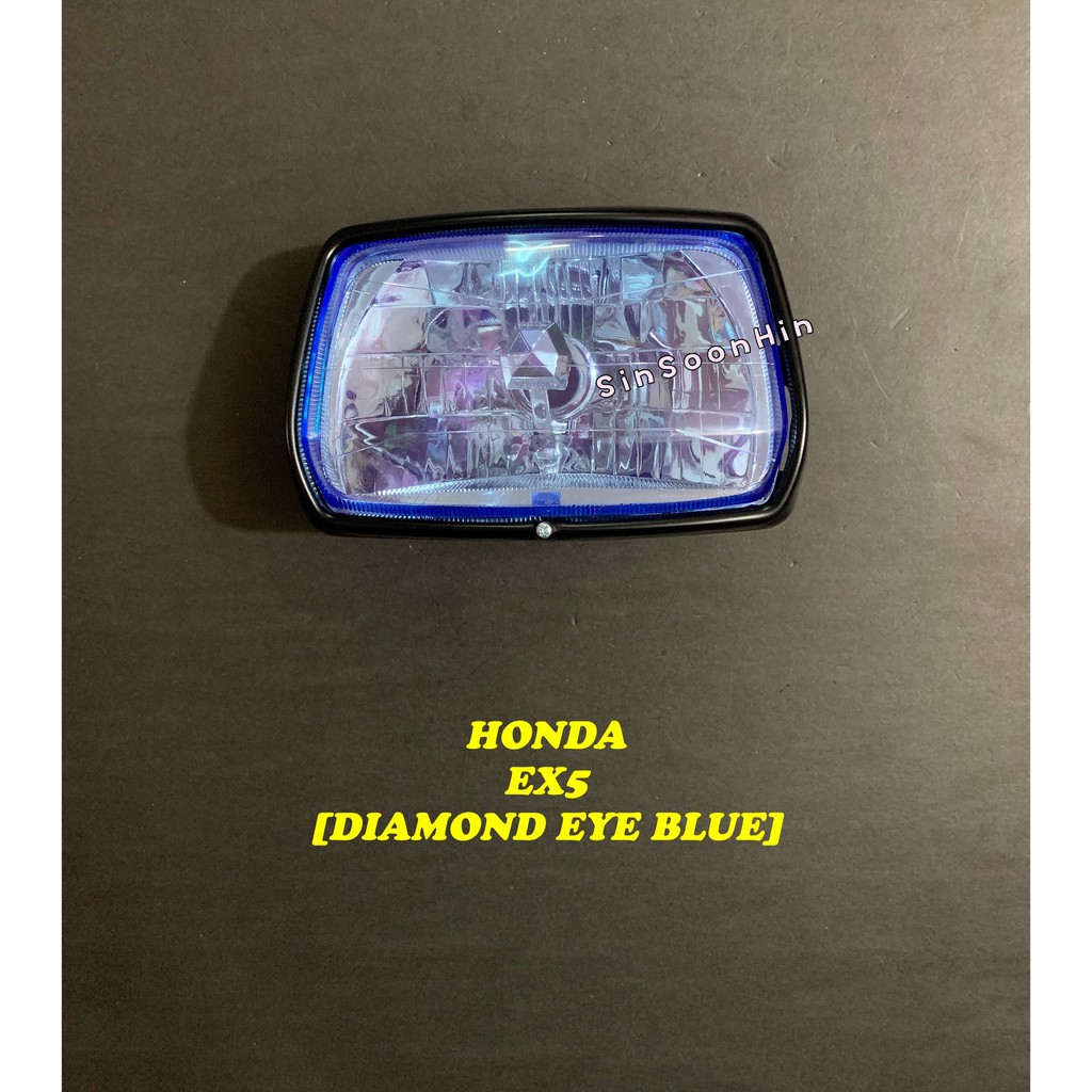 Honda EX5 or EX5-DREAM Head Lamp Diamond Eye [Blue] / Socket / LED Bulb ...