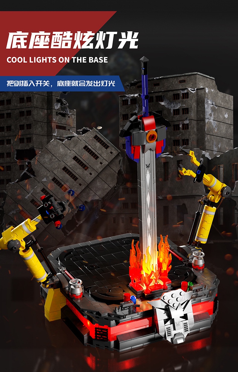 Transformers Optimus Prime Robot Mecha Difficult Building Blocks ...