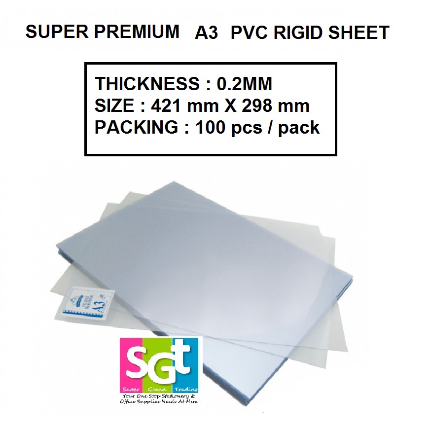 A3 PVC Rigid Sheet ( 1 piece) | Shopee Malaysia