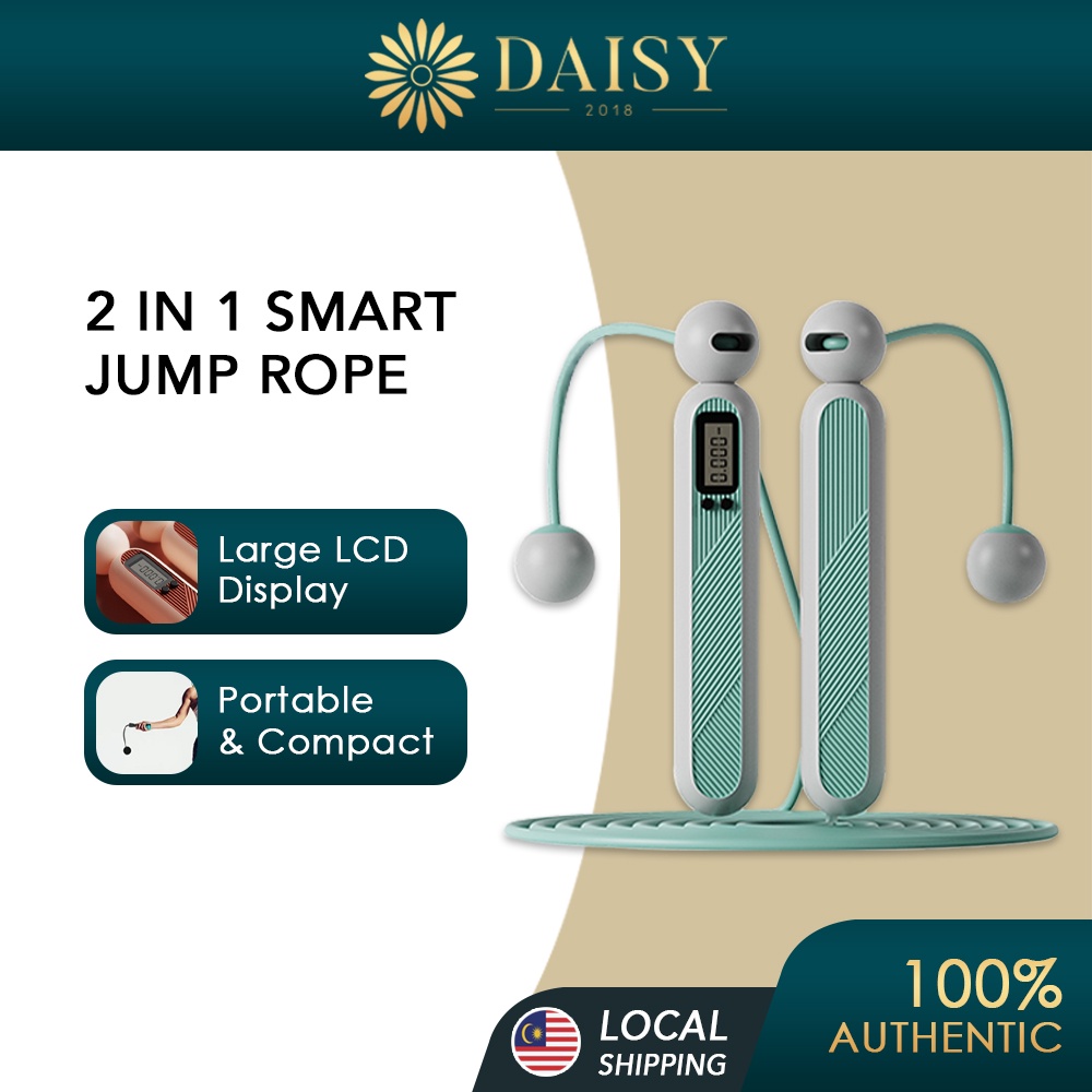 2in1 Cordless Smart Jump Rope Ropeless Skipping Rope Home Fitness ...