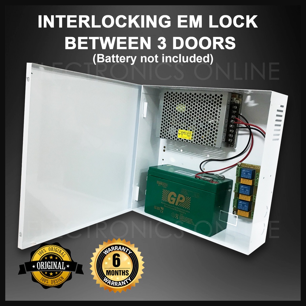 Interlocking 3 Door EM Lock 3 Doors Are Initially Opened Interlocking ...