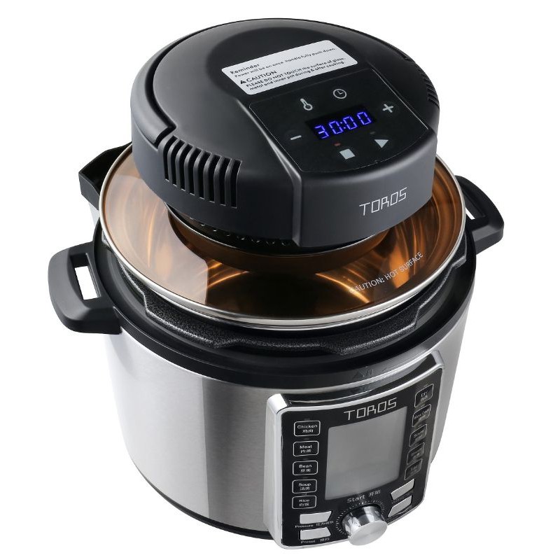 BUFFALO Air Fryer Cover Only Toros Crisp Lid KWT09 For 6L & 8L Pressure ...