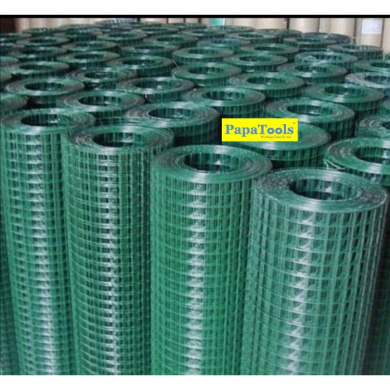PAPATOOLS READY STOCK GREEN PVC COATED GALVANIZED BRC WELDED IRON WIRE ...