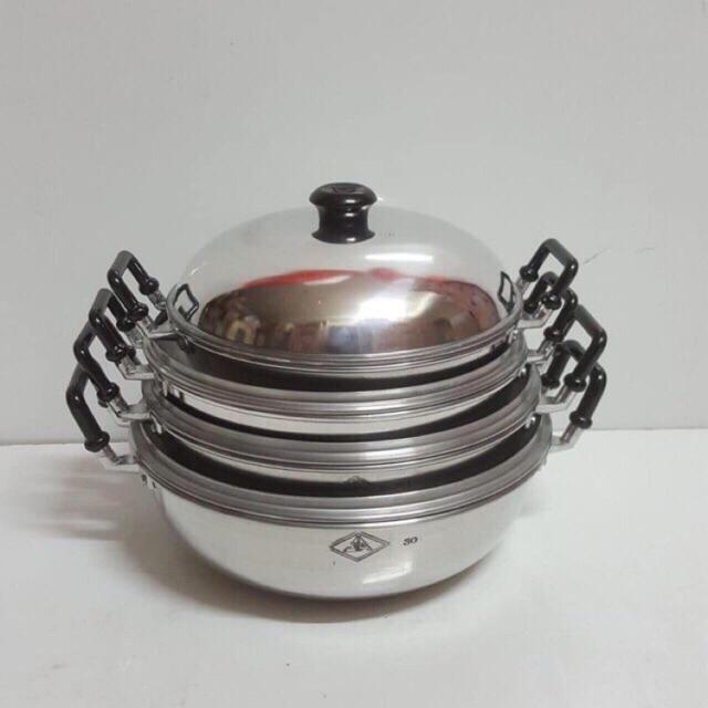 KUALI DAN PENUTUP SET STAINLESS STEEL 3AAA | Shopee Malaysia