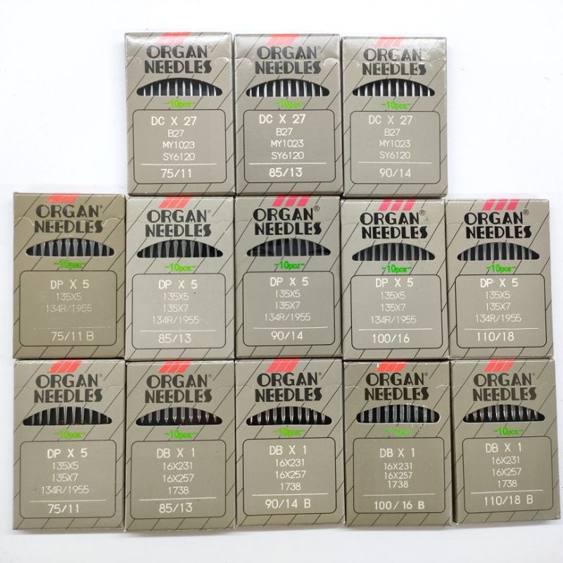 [100% Original] Japan organ industry mesin needle/ jarum mesin industry organ/ DP, DB dan dc ...