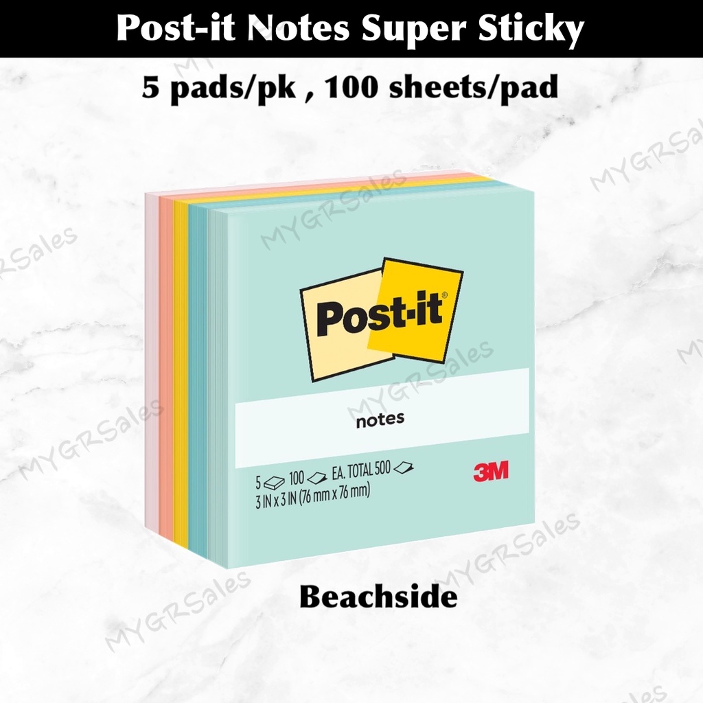 3M Post-it Sticky Notes (4/5 Colours per Cube) Original | Shopee Malaysia
