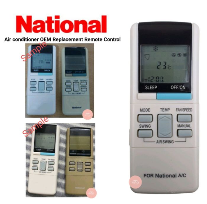 National Air Cond Air Conditioner Replacement Remote Control | Shopee ...