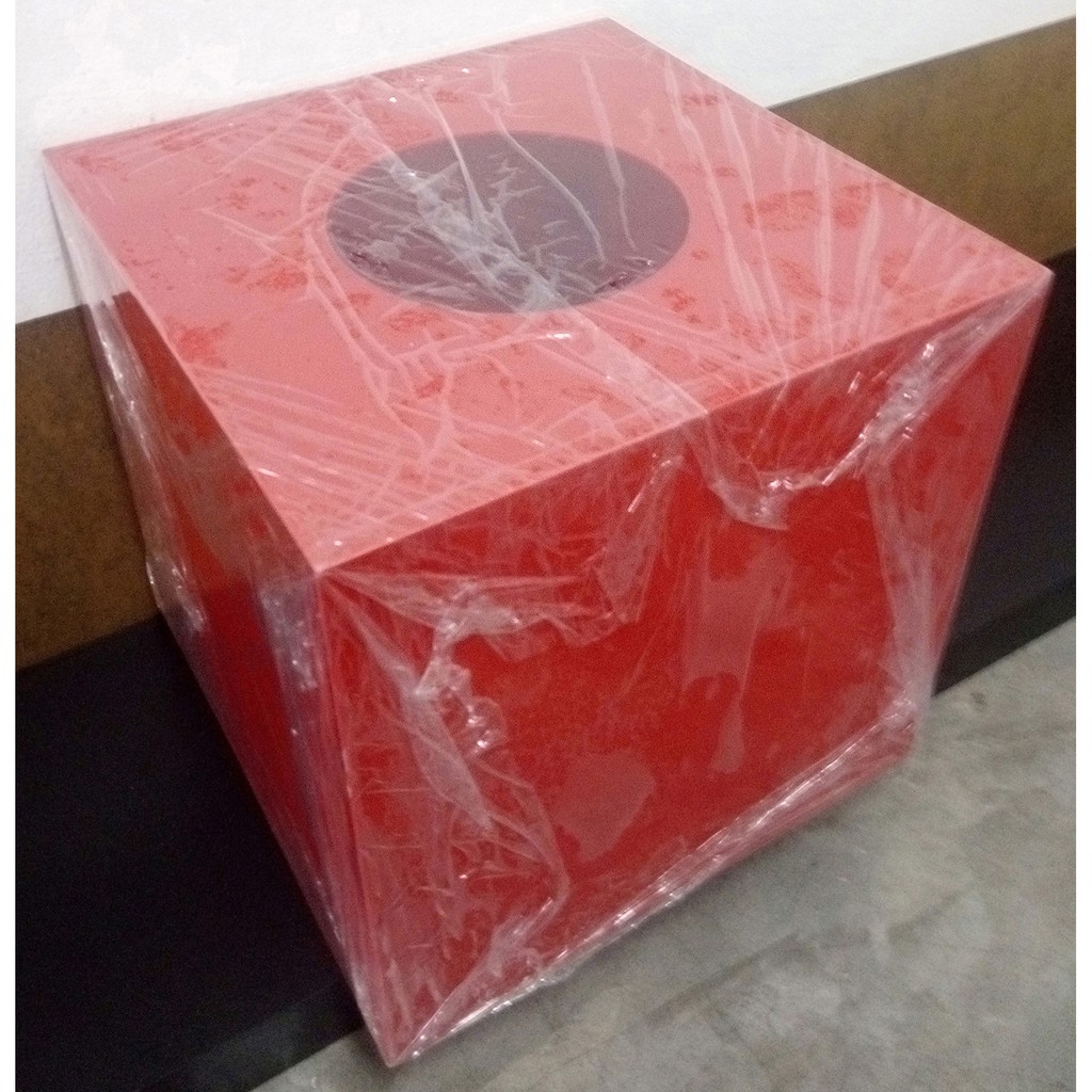 Red Acrylic Lucky Draw Box With 6in Round Hole - 12 x 12 x 12 inch, 3.0 ...