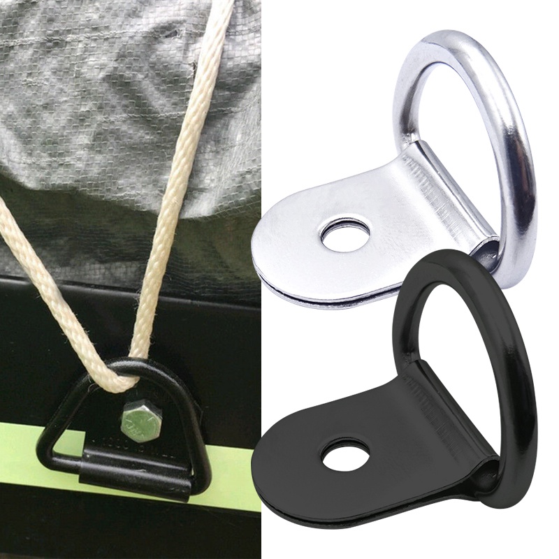 10 Pcs D Shape Pull Hook Tie Down Anchors Ring Iron Stainless Steel Cargo Tie Down Ring For Car ...