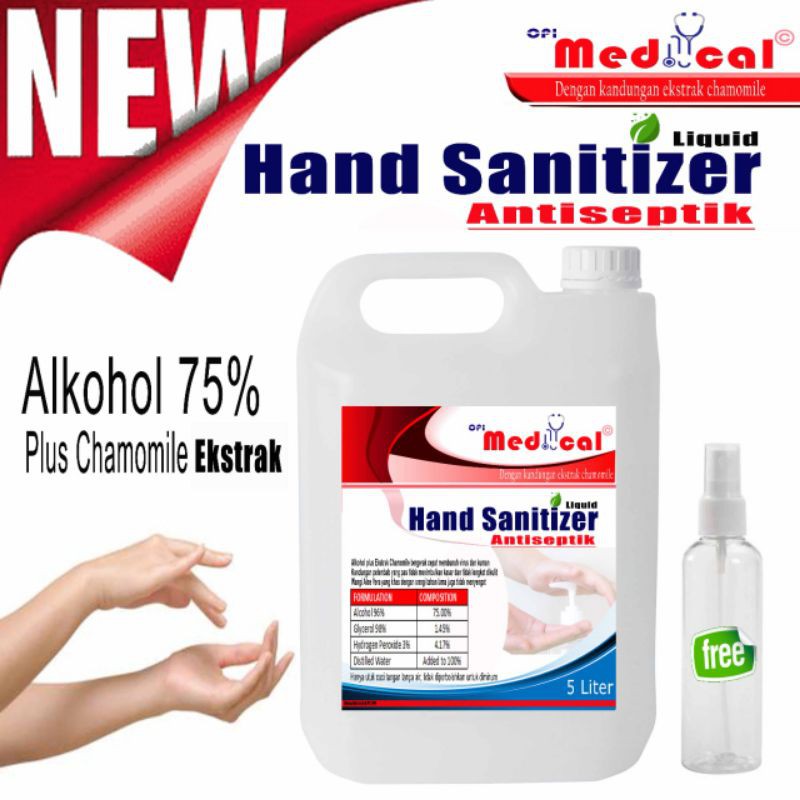 Medical Plus Hand Sanitizer 5 Liter Liquid | Shopee Malaysia
